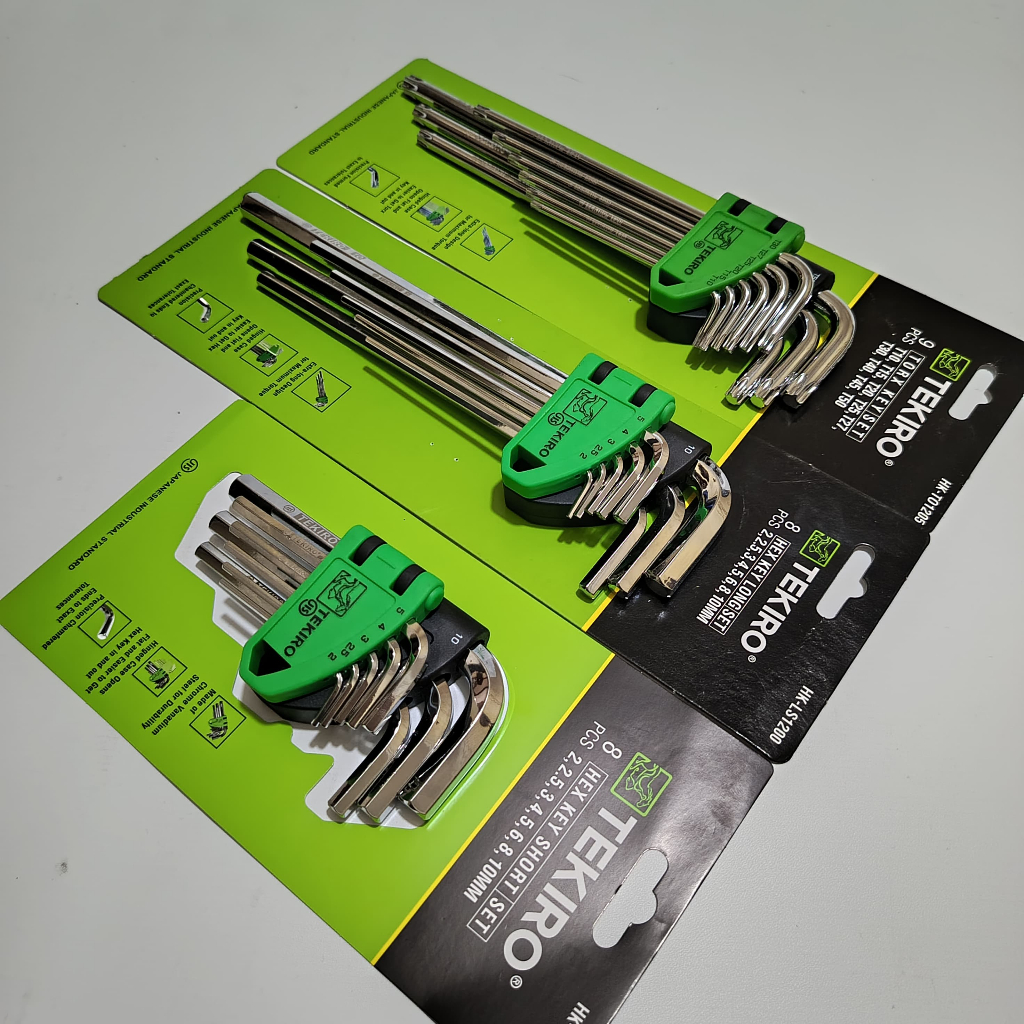 Jual TEKIRO 3 Set Kunci L Bintang Tekiro Set 9 Pcs + Kunci L Panjang ...