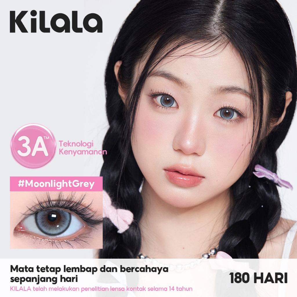 Jual Kilala #Moonlight Grey Lensa Kontak Mata Warna, Lensa Kontak Minus ...