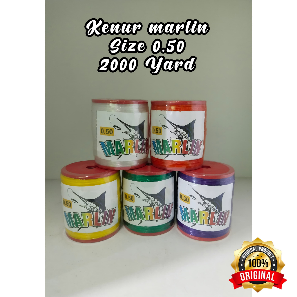 Jual kenur marlin size 050 klos 2000 yard | Shopee Indonesia