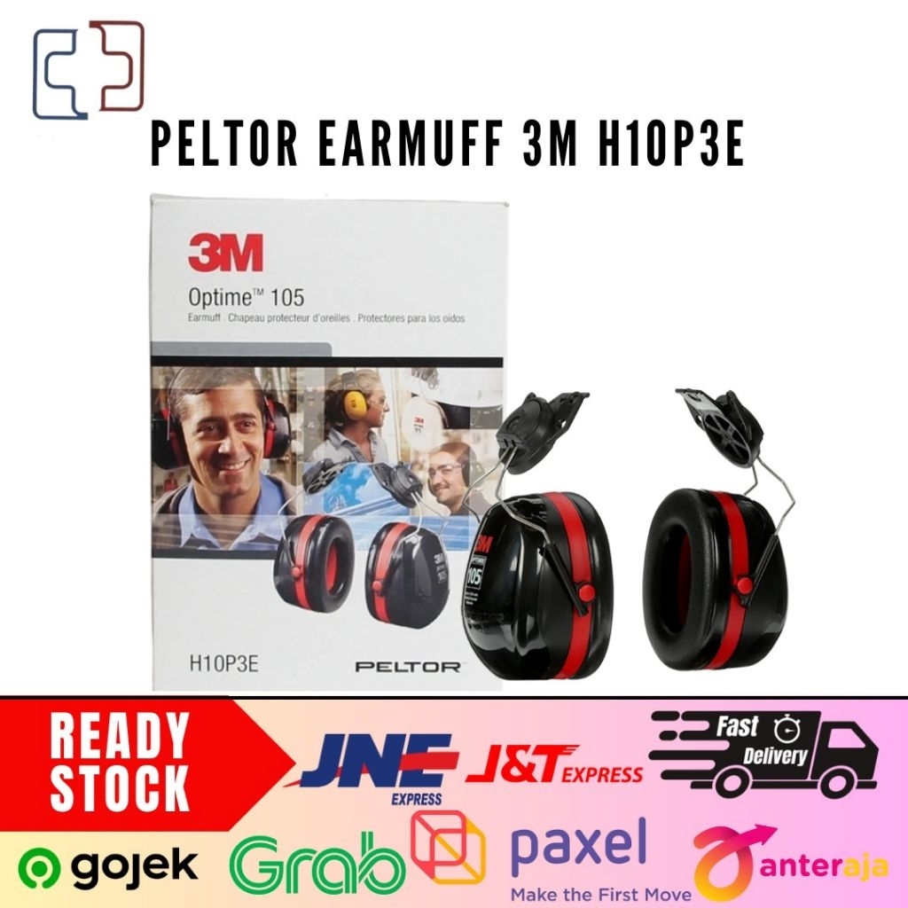 Jual Peltor Earmuff 3M Series H10P3E Optime 105 Earplug Penutup Telinga ...