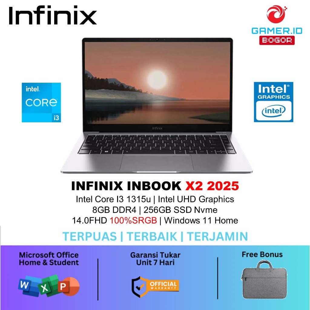 Jual Infinix Inbook X2 2025 Intel Core I3 1315u 8gb 256gb Windows 11 14 ...