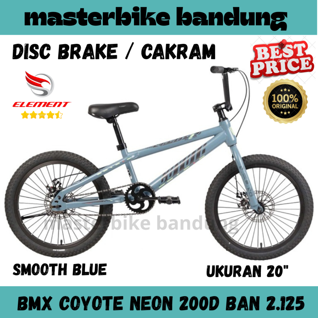 Jual Sepeda Anak Laki BMX 20" ELEMENT COYOTE NEON 200 / 200D BAN 2.125 ...