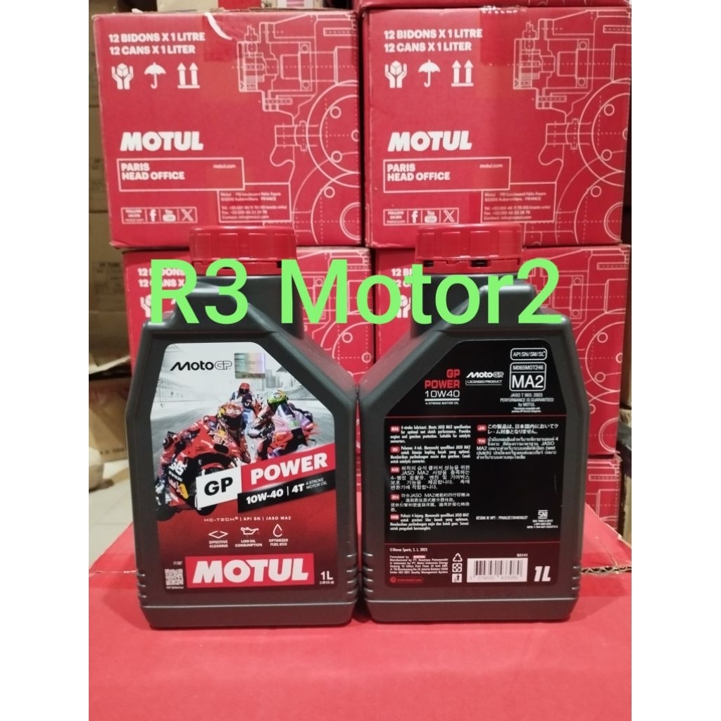 Jual OLI MOTUL GP POWER 4T 10W-40 1L ORIGINAL untuk SPORT | Shopee ...