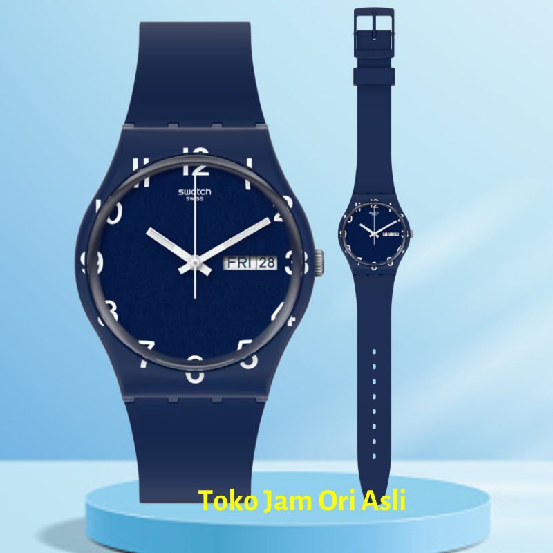 Jual Promo Original SWATCH GN726 OVER BLUE Jam Tangan Wanita Analog Swiss Made Garansi Resmi 2 ...