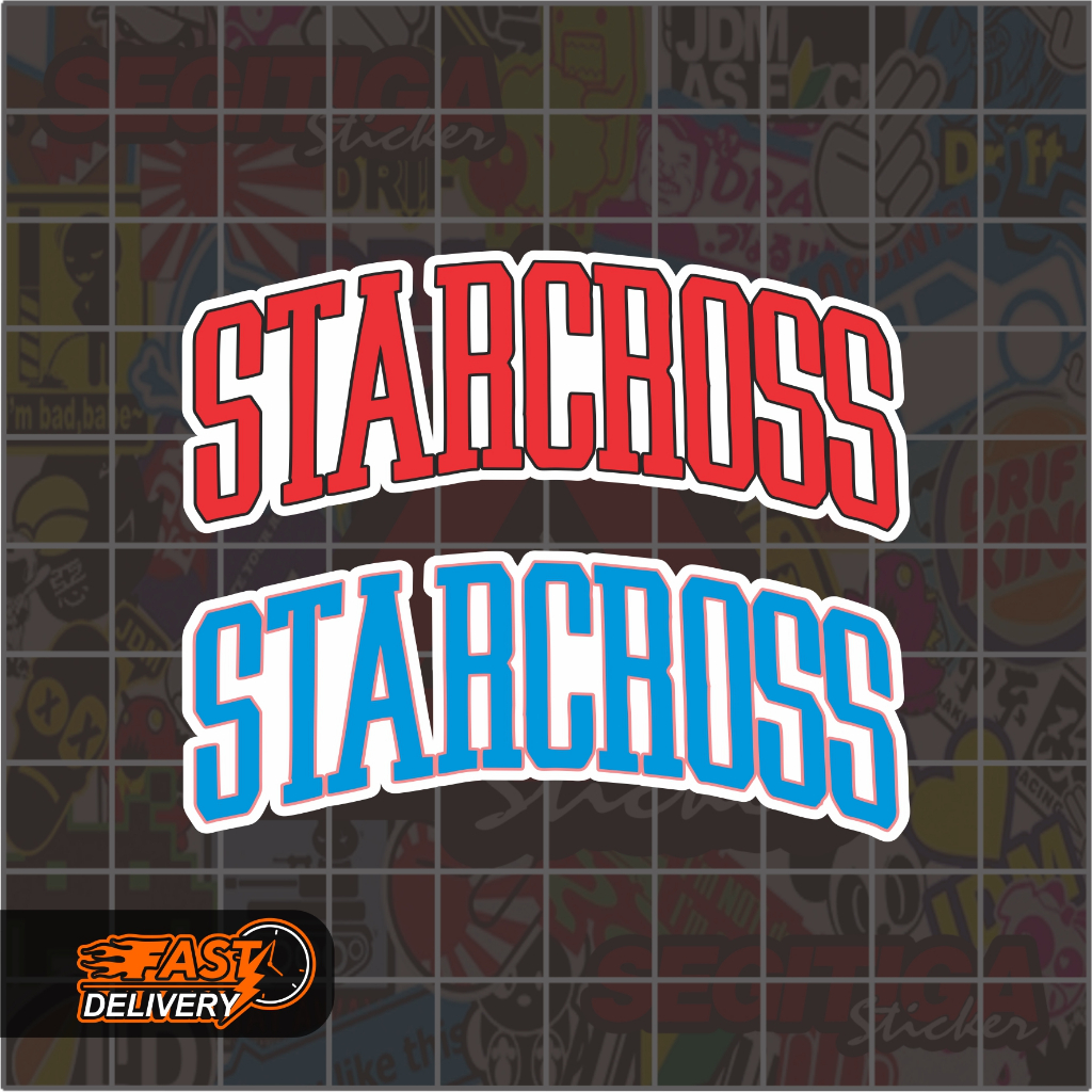 Jual Sticker Brand Starcross V2 Ukuran 10 x 4 Cm | Shopee Indonesia