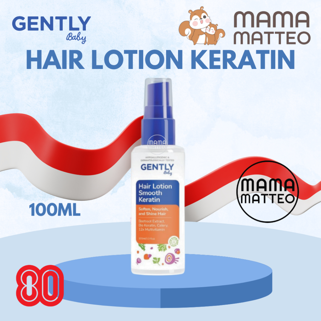 Jual GENTLY Hair Lotion Smooth Keratin 100ml / Lotion Rambut Penumbuh ...