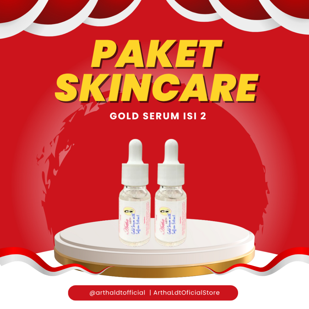 Jual ARTHA LDT + - Isi 2 Gold Serum With Safron Extract [Serum Wajah] | Shopee Indonesia