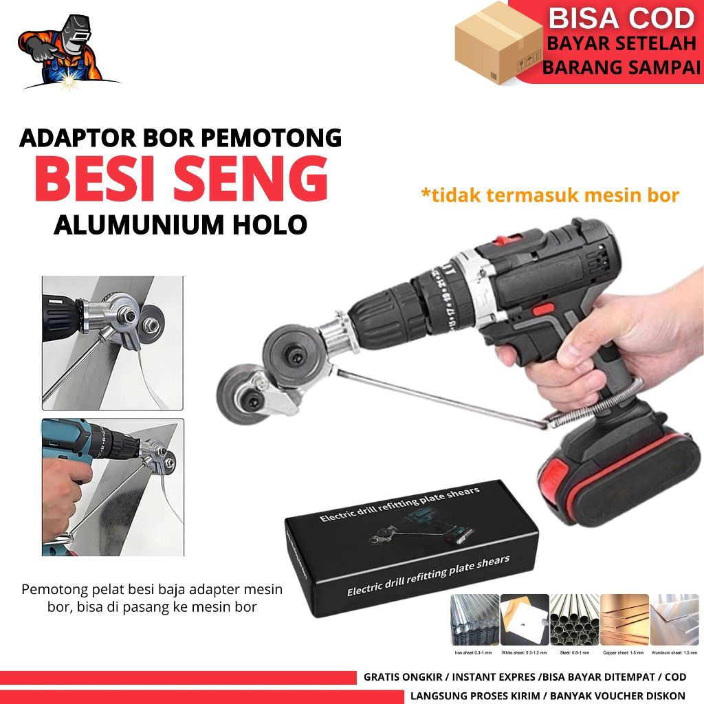 Jual adaptor bor to pemotong seng | Shopee Indonesia