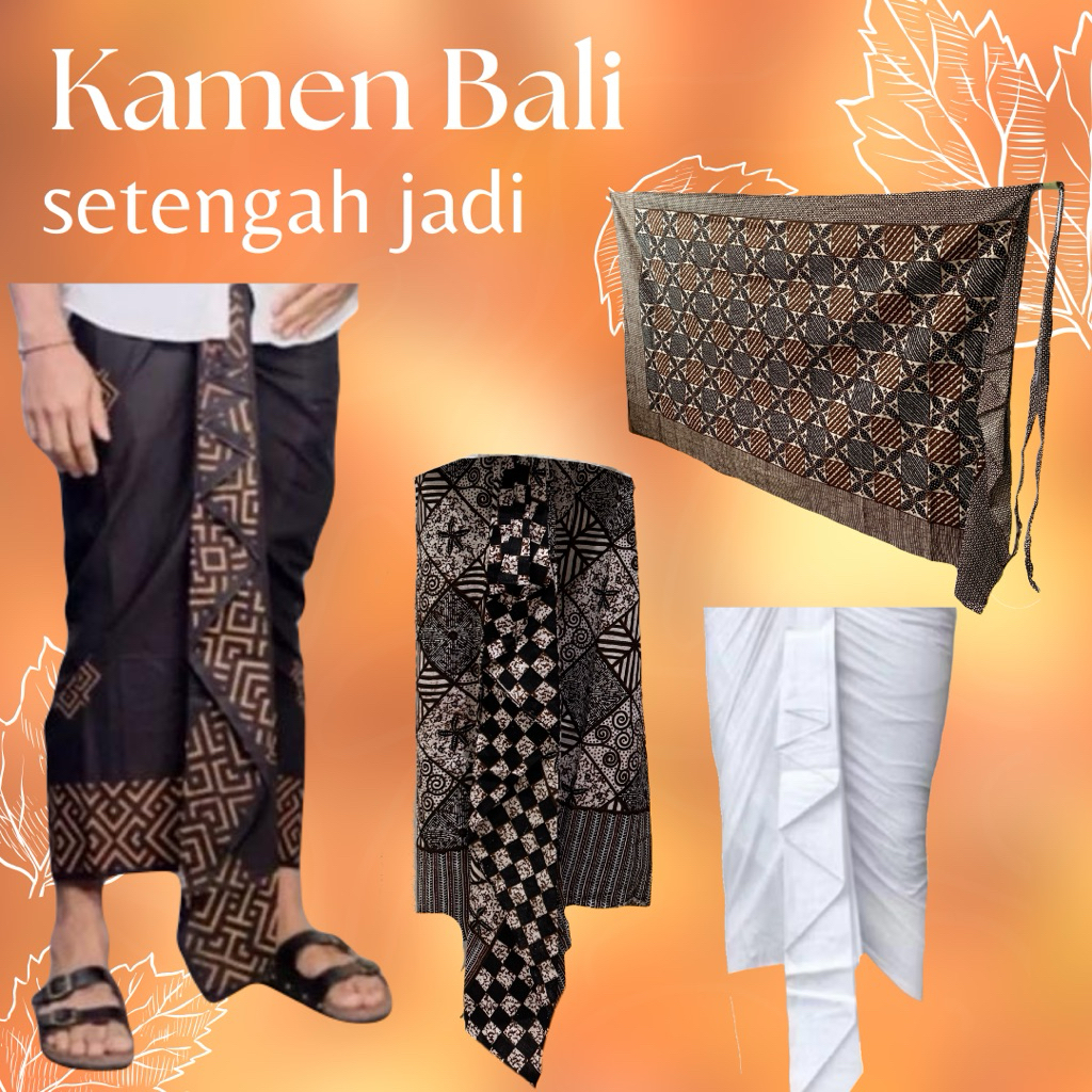 Jual Kamen / Kancut Bali Katun Setengah Jadi Dewasa | Shopee Indonesia