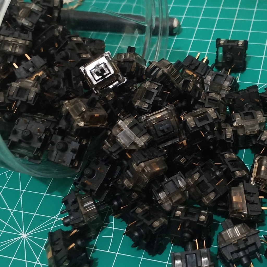 Jual JWK / JWICK Ultimate Black Smokey Switch (Linear 63.5g - PCB Mount ...