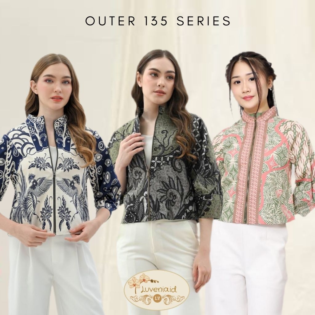 Jual 135 Series Jaket Batik wanita/ Seragam Batik/ Outer Batik / Batik ...