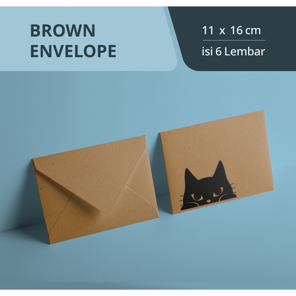 Jual [ISI 6] Amplop Black Cute Cat Kucing Hitam Lucu Uang Kertas ...