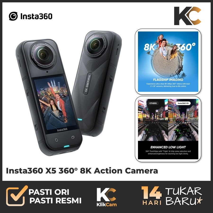 Jual Insta360 X5 8K 360 Action Camera Insta 360 One X5 Action Cam ...