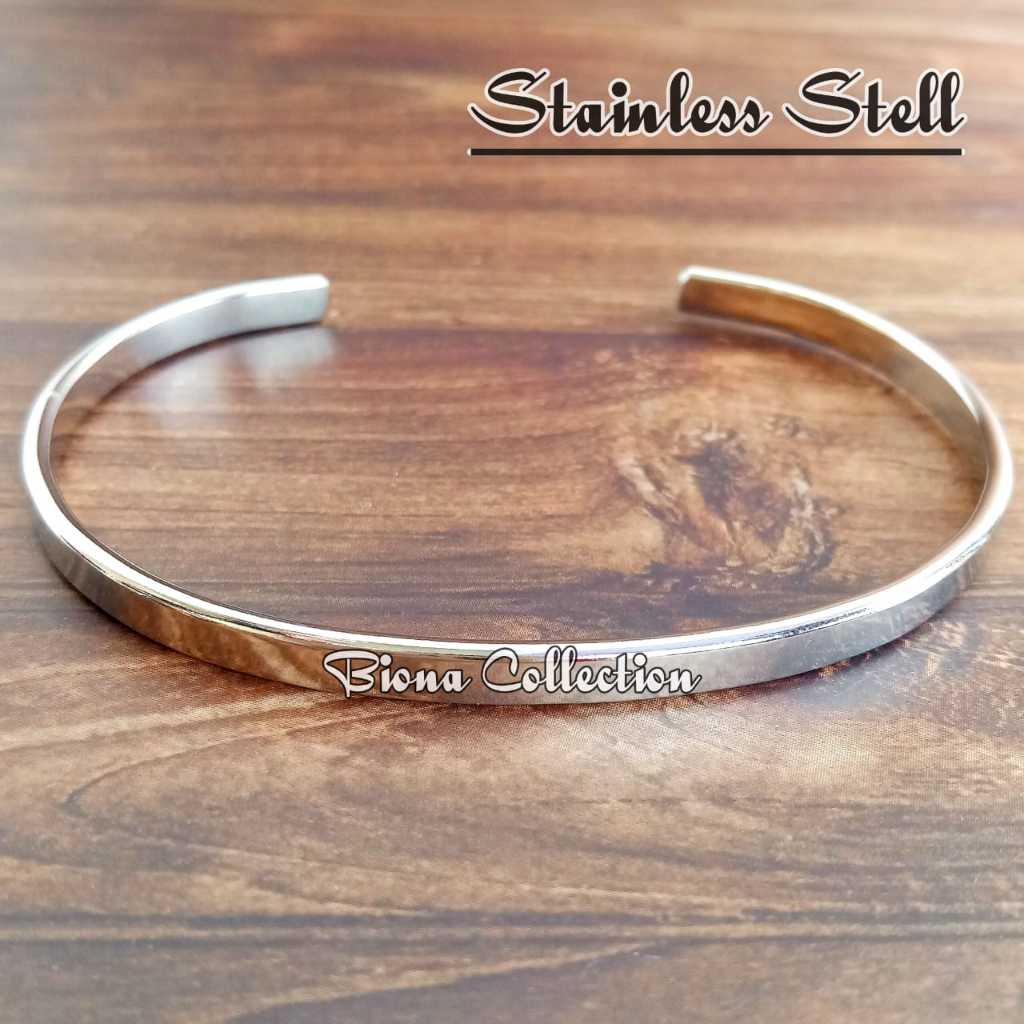 Jual Gelang tangan pria Stainless steel Desain maskulin Elegan, tahan ...