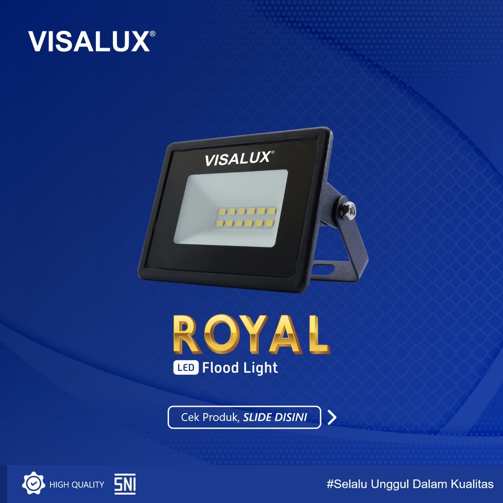 Jual LAMPU SOROT LED /ROYAL LED FLOOD LIGHT 100W 3000K/6500K IP66 ...