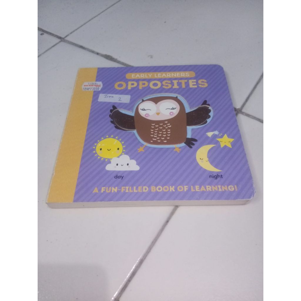 Jual Buku Board Book Anak Early Learners Opposites | Shopee Indonesia