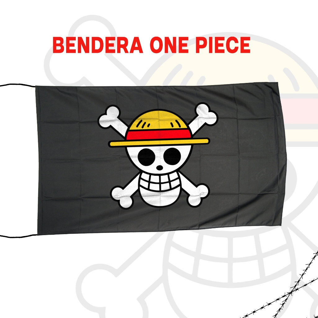 Jual BENDERA FLAG JOLLY ROGER STRAWHAT PIRATE ONE PIECE ANIME Decor ...