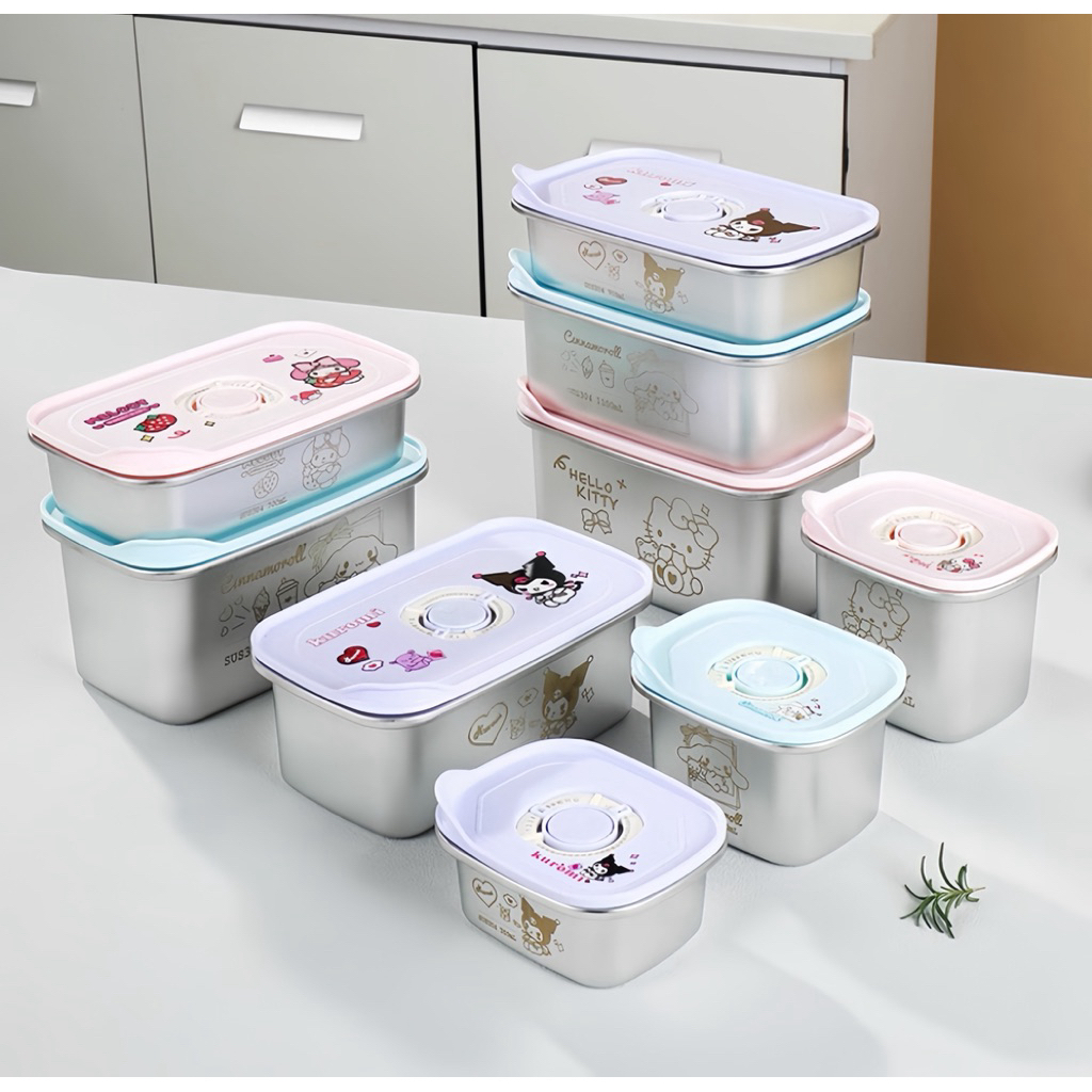 Jual Food Storage Sanrio Kotak Makan Stainless Steel SUS 304 Lunch Box ...