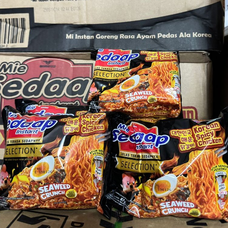 Jual Sedaap Korean Spicy Chicken with Seaweed Crunch | Shopee Indonesia
