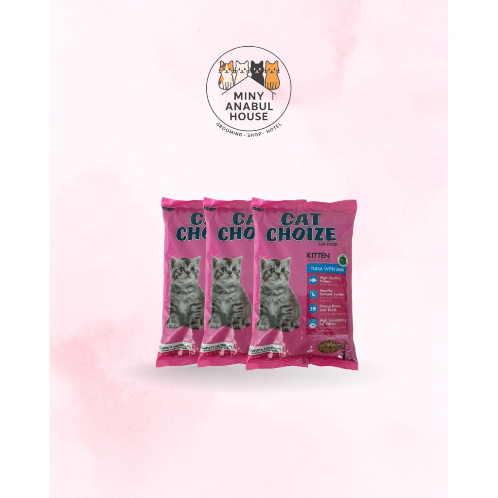 Jual Cat Choize (pink) Kitten Tuna with Milk 1 Kg | Shopee Indonesia