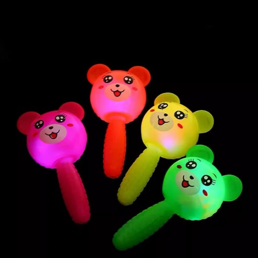 Jual Mainan Palu Rubber Stick Lampu Toys Boneka Lampu dan Suara Mainan ...