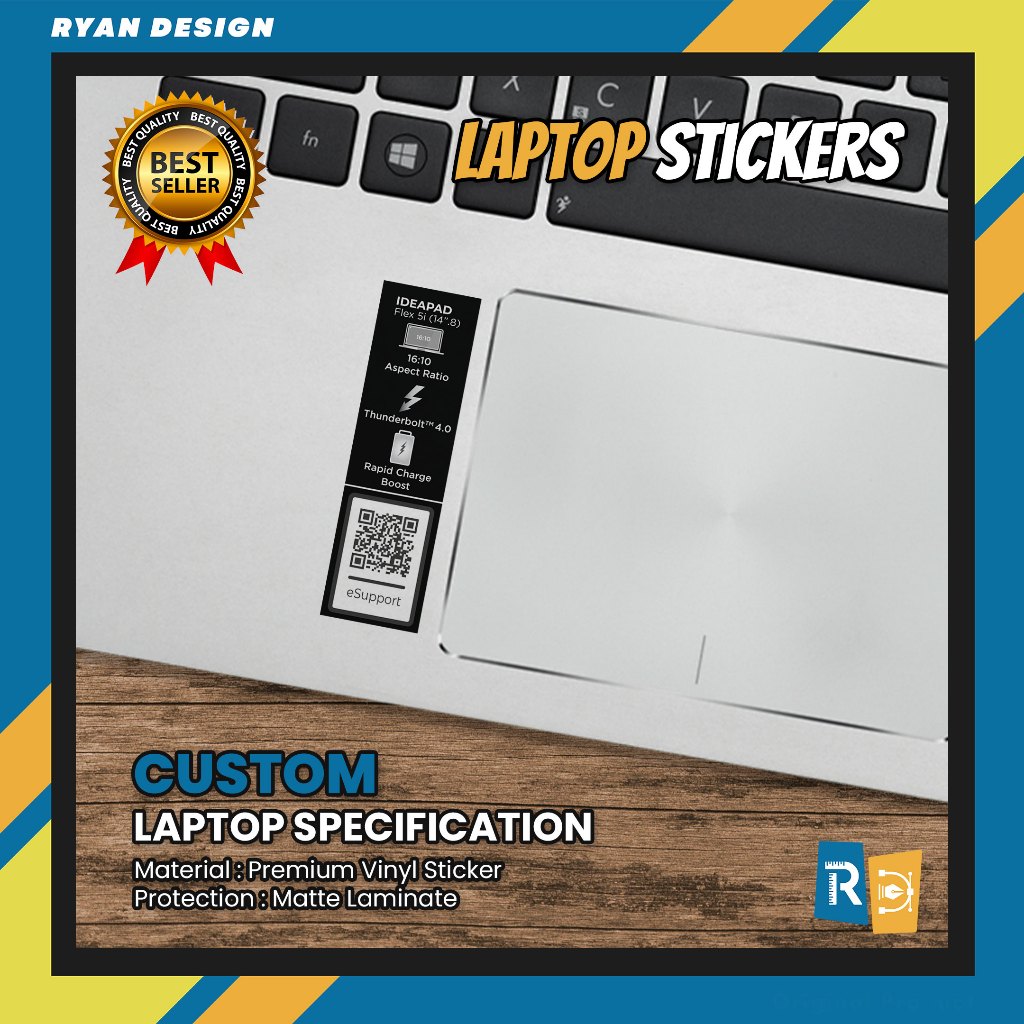 Jual Stiker Logo Laptop Lenovo Ideapad Flex 5i Stiker Spesifikasi Fitur ...
