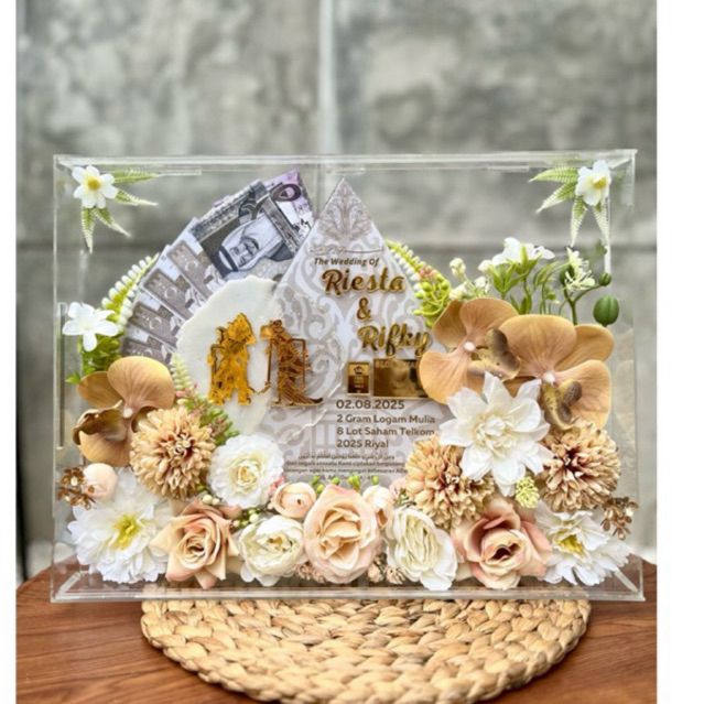 Jual Bingkai mahar pernikahan akrilik gunungan resin | Shopee Indonesia