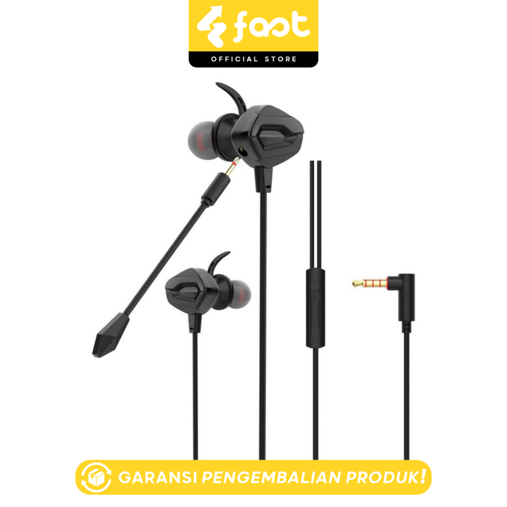 Jual Headset Gaming With External Microphone HD Original Earphone Game ...