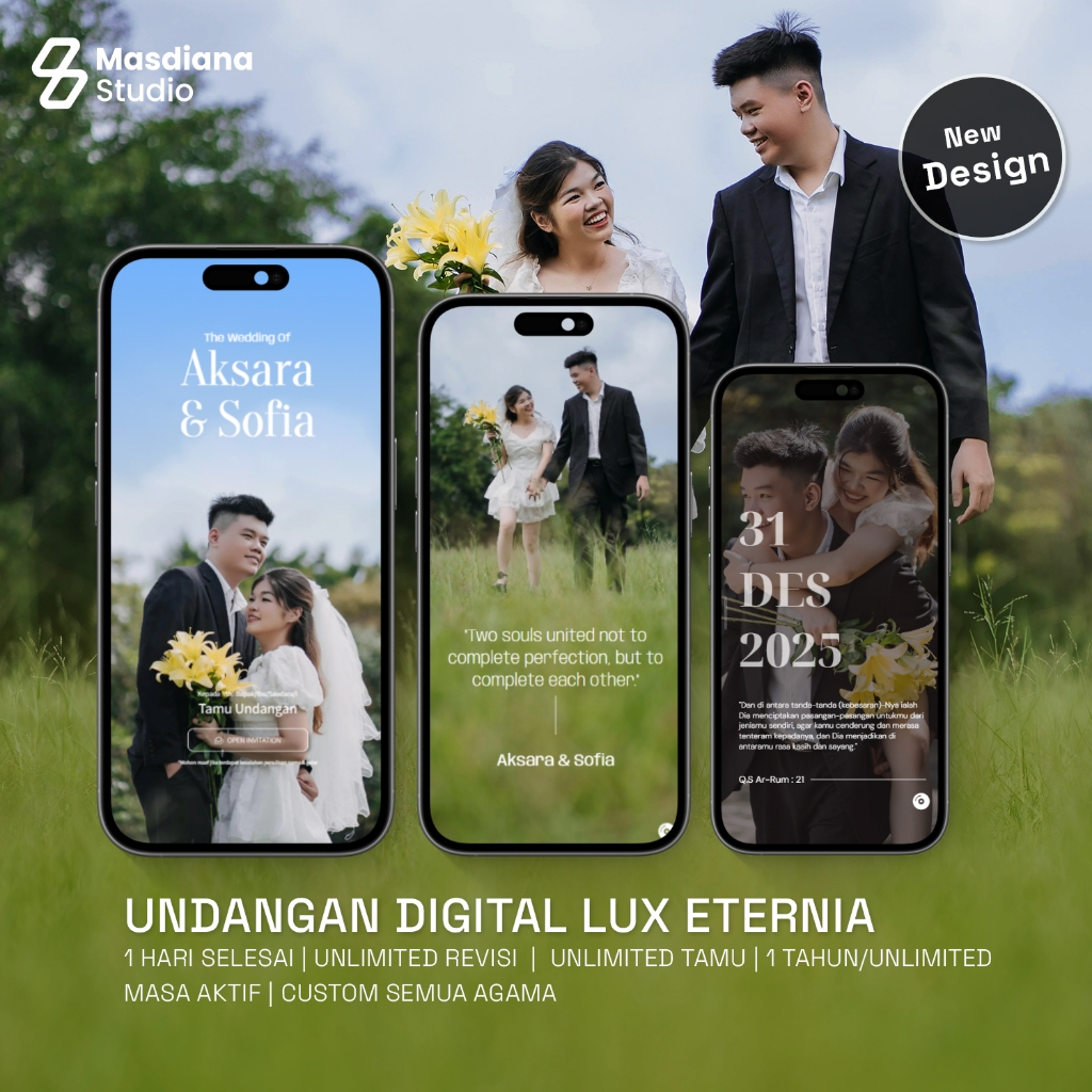 Jual Undangan Digital Pernikahan Online - Undangan Website - Undangan ...