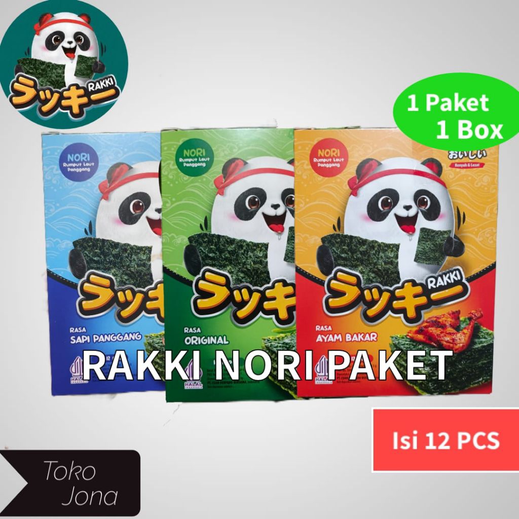 Jual RAKKI PANDA NORI BOX ISI 12 PCS | Shopee Indonesia