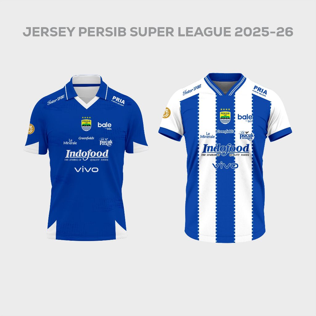 Jual JERSEY TERBARU PERSIB SUPER LEAUGE 2025-2026 FREE NAMA DAN NO ...
