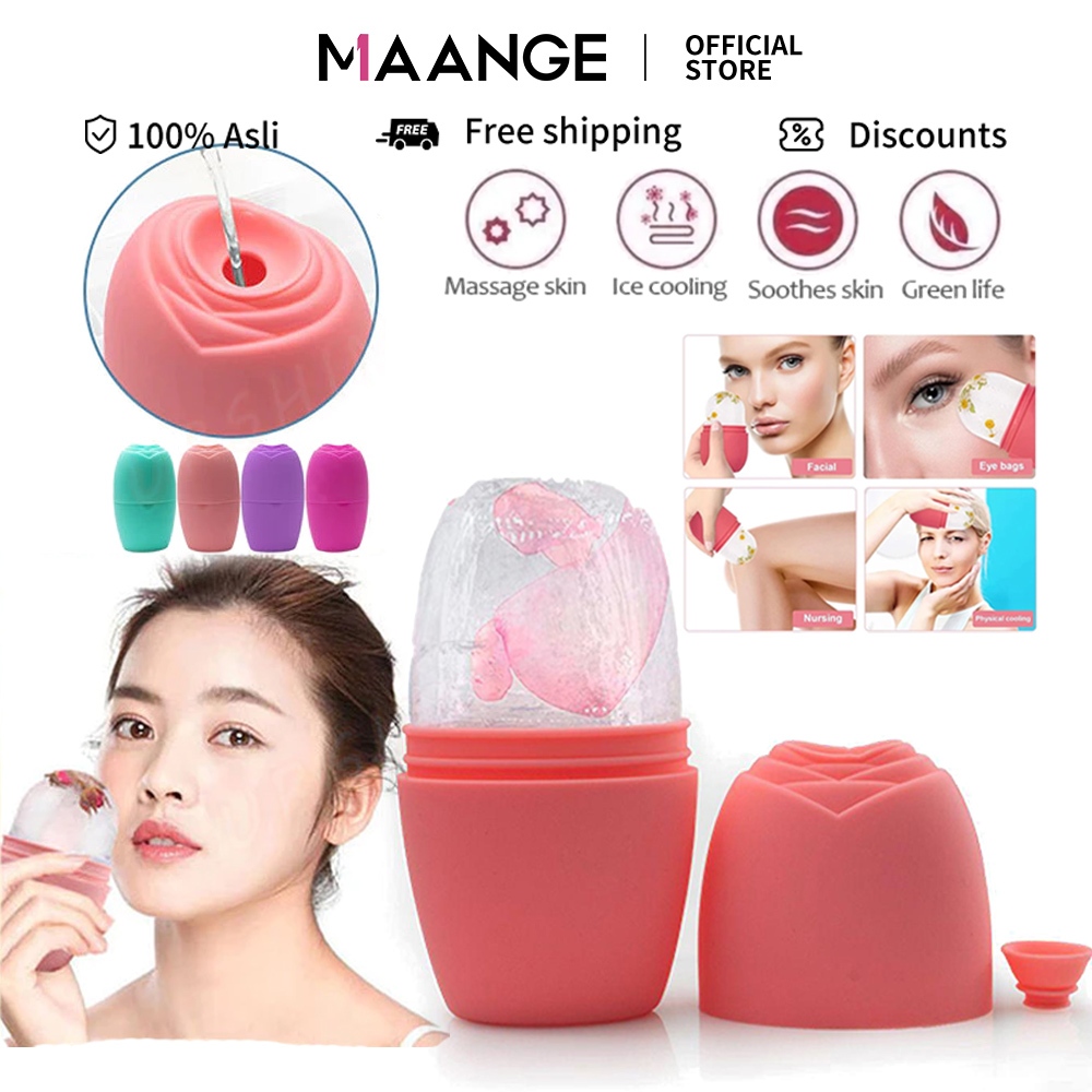 Jual MAANGE Contour Holder/face Mask Roller/alat Pijat Wajah Dengan Ice ...