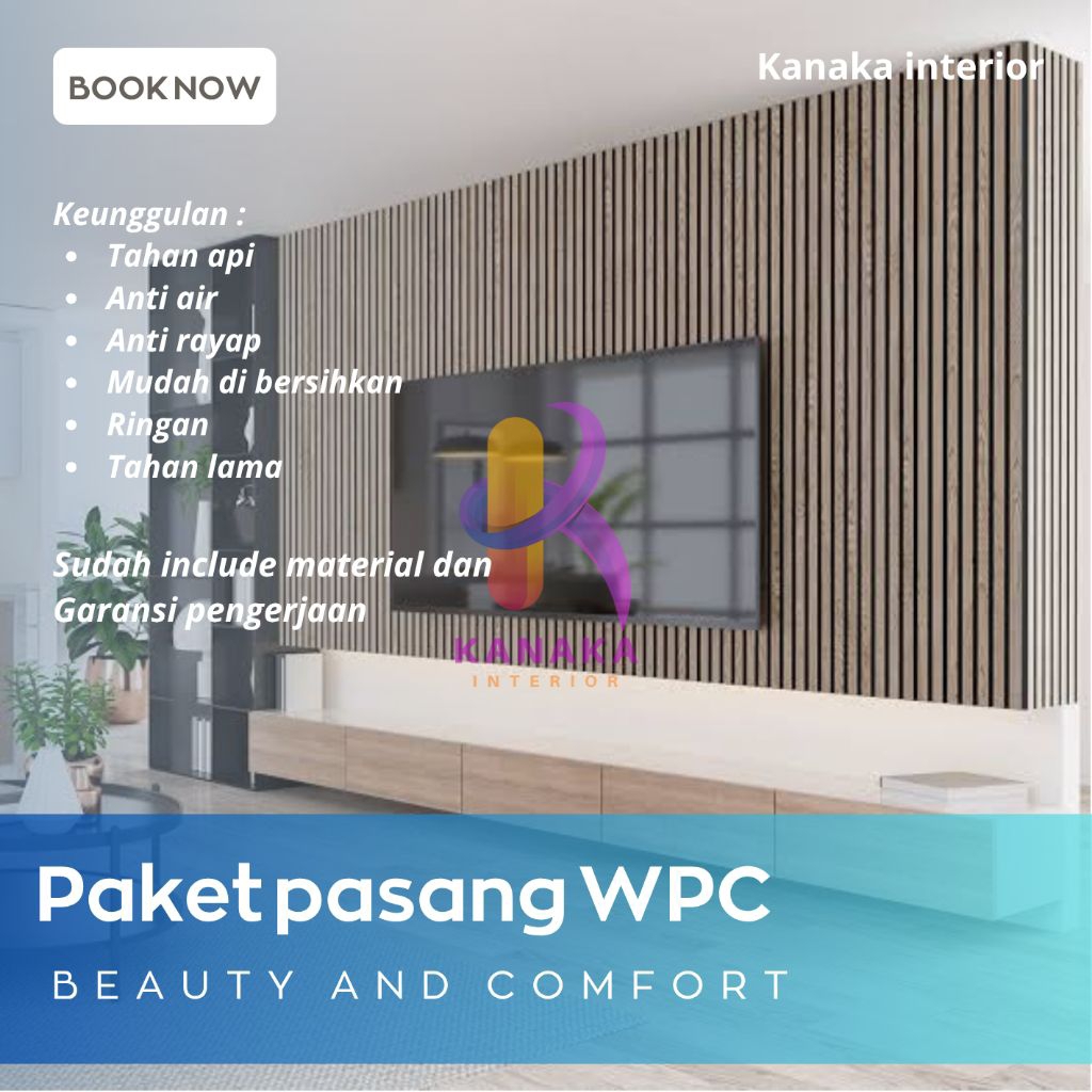 Jual JASA PASANG WPC / PANEL DINDING / WOOD PANEL WPC / BACK DROP WPC ...