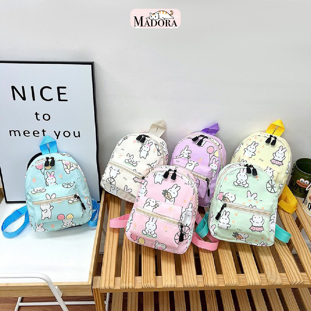 Jual Madora Tas Ransel Anak Perempuan PAUD TK Motif Kelinci Lucu Mini ...