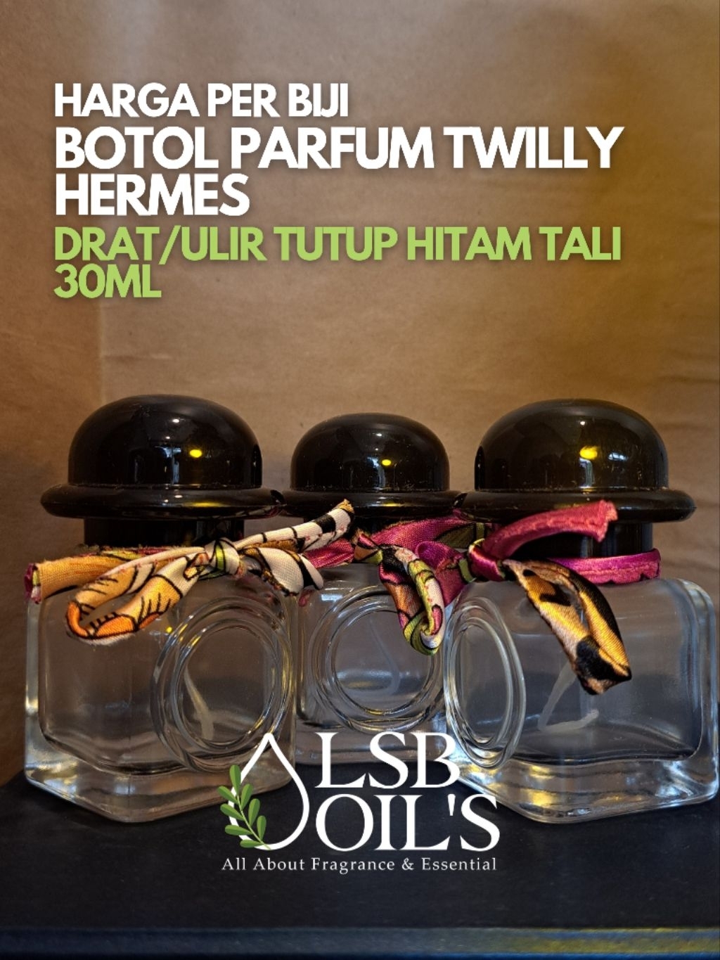 Jual BOTOL TWILLY HRMS 30ML ULIR/DRAT - BOTOL PARFUM TWILLY HRMS DRAT ...