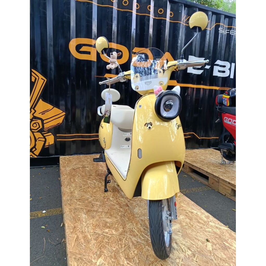 Jual TERLARIS SEPEDA LISTRIK GODA 001 LEMON 48V 12AH DENGAN DINAMO 600 ...