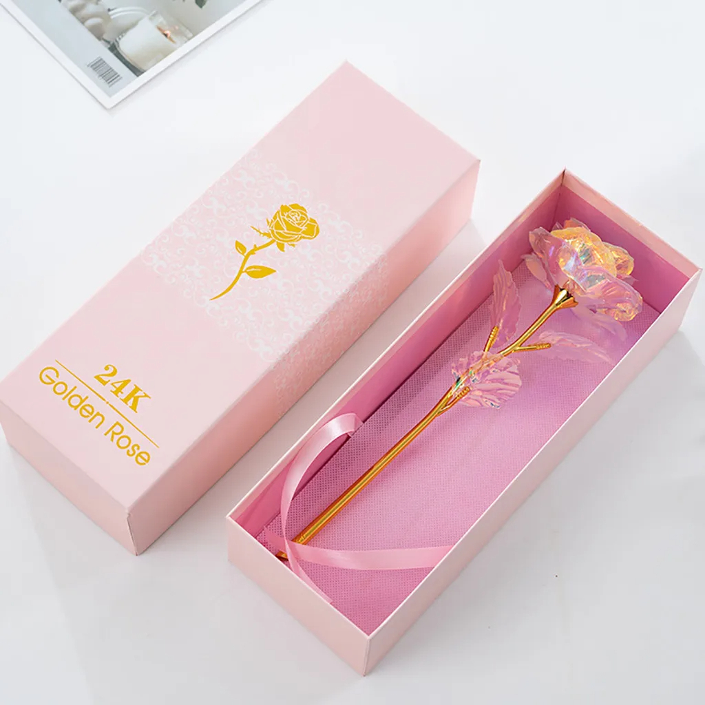 Jual Gift box bunga mawar Bunga Mawar Dekorasi Gold Foil Flower Galaxy ...