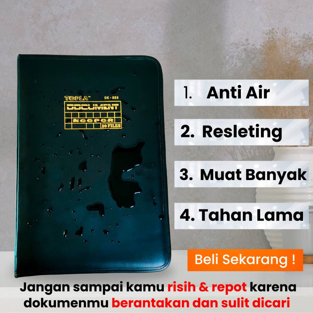 Jual Map Dokumen Keeper Clear Holder F4 RESLETING ANTI AIR Ijazah A4 ...