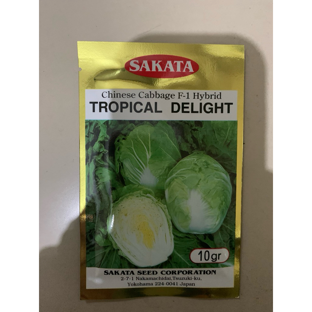Jual Benih Kubis Cina Sawi Putih Slobor Hibrida Tropical Delight 10gr ...