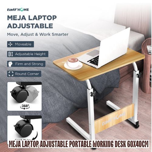Jual Meja Laptop Adjustable Portable Working Desk 60x40cm | Shopee ...