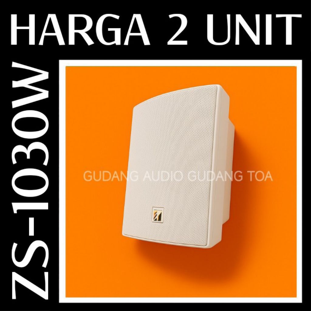 Jual 2 UNIT SPEAKER TOA ZS-1030W ZS 1030 30 WATT SPEAKER DINDING ...