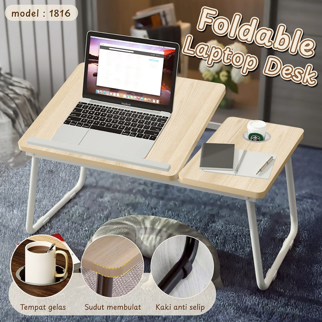 Jual BG SPORT Meja Laptop Lipat Foldable Desk Serbaguna Anti Slip ...