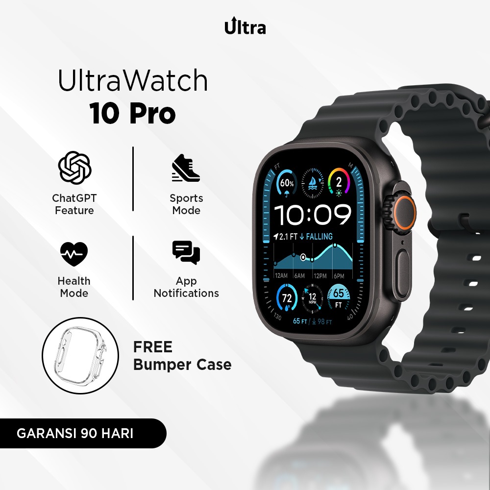 Jual [Best Seller] UltraWatch Series 10 Pro Smartwatch Amoled High ...