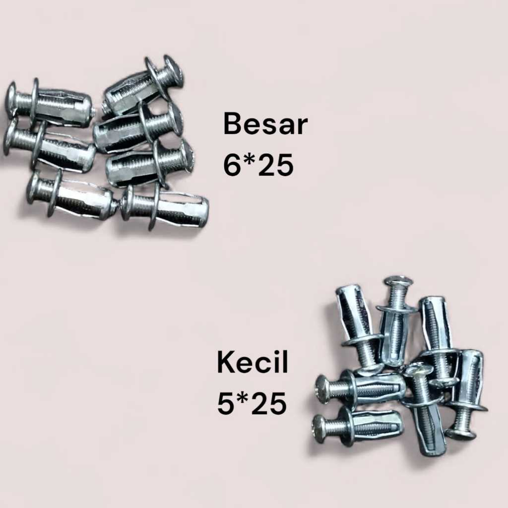 Jual 10PCS Jack Nut Rivet Plat Metal - Mur Baut Sekrup Fisher Ukuran M5 ...