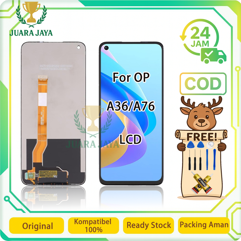 Jual LCD FOR OPPO A36 / A76 UNIVERSAL FULLSET Touchscreen LCD HP OG ...