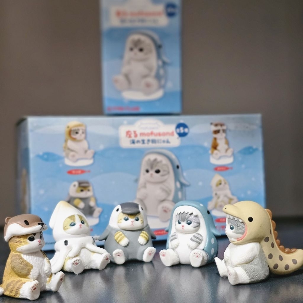 Jual Blind Box Mofusand x Sea Creatures Costum Penguin Moray Eel Squid ...