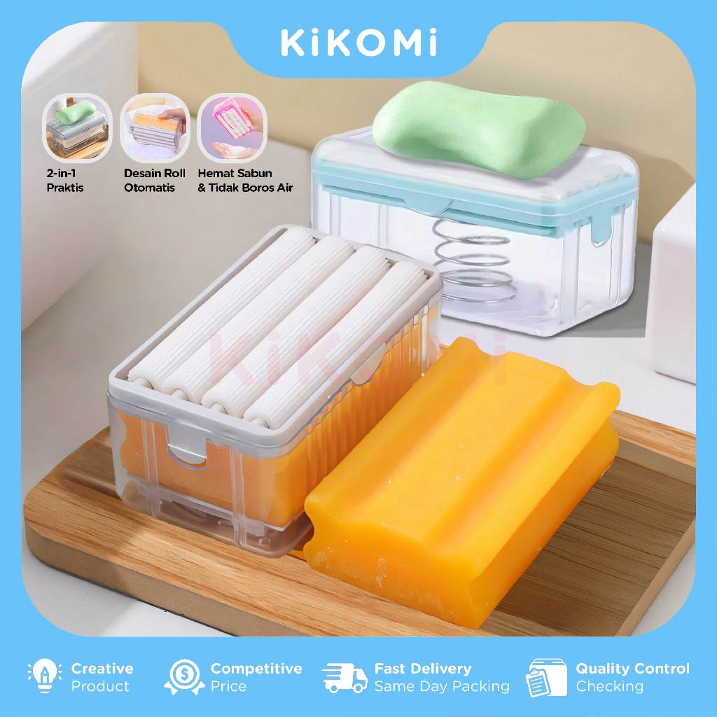 Jual KOTAK SABUN BATANG 2in1 - Sikat Pembersih Cuci Baju Roll Otomatis ...