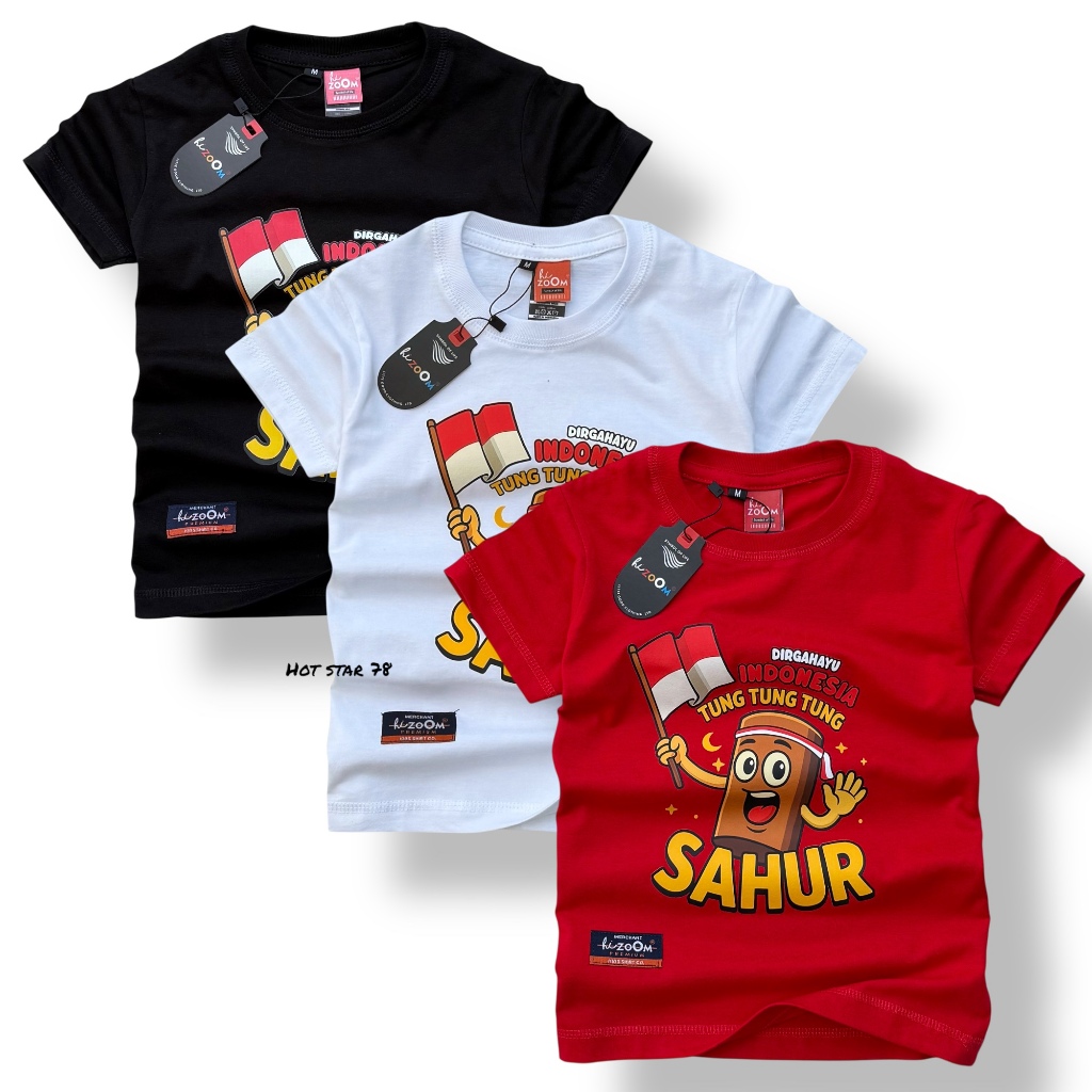 Jual BAJU KAOS DISTRO ANAK KEMERDEKAAN 17 AGUSTUS TERBARU ANOMALI TUNGTUNG SAHUR USIA 1-12 TAHUN ...