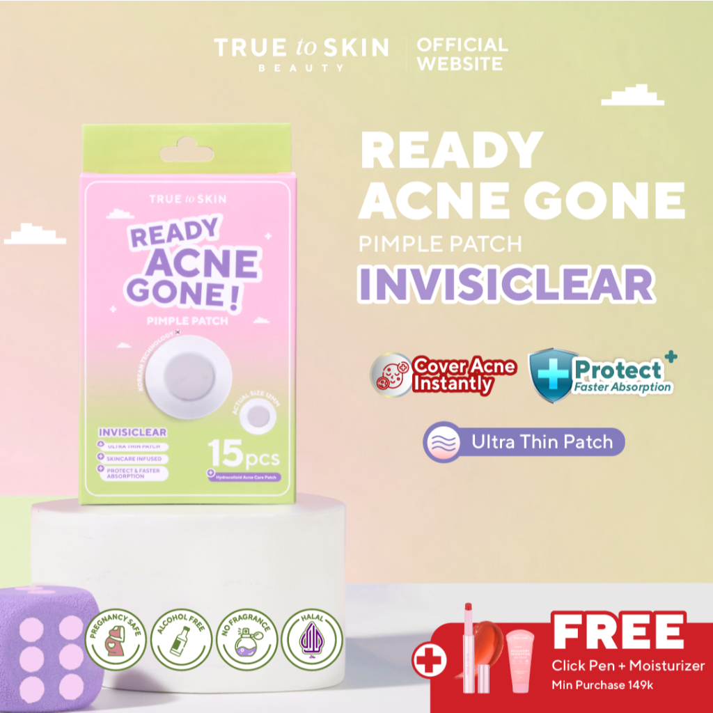 Jual [ NEW ] True to Skin - Ready Acne Gone! Pimple Patch 15pcs Ultra ...