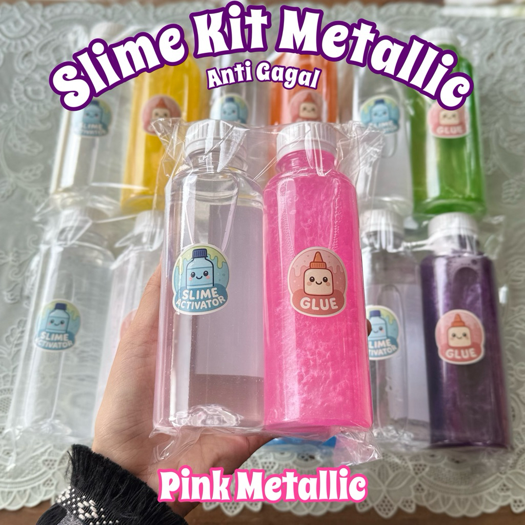 Jual Slime Kit Metallic Anti Gagal By Slime Salad Slime Kit Series ...